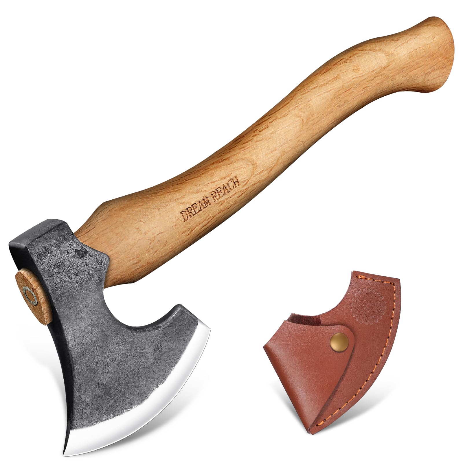 Amazon.com : Dream Reach Hatchet Axe with Sheath Wood Hatchet Carbon ...