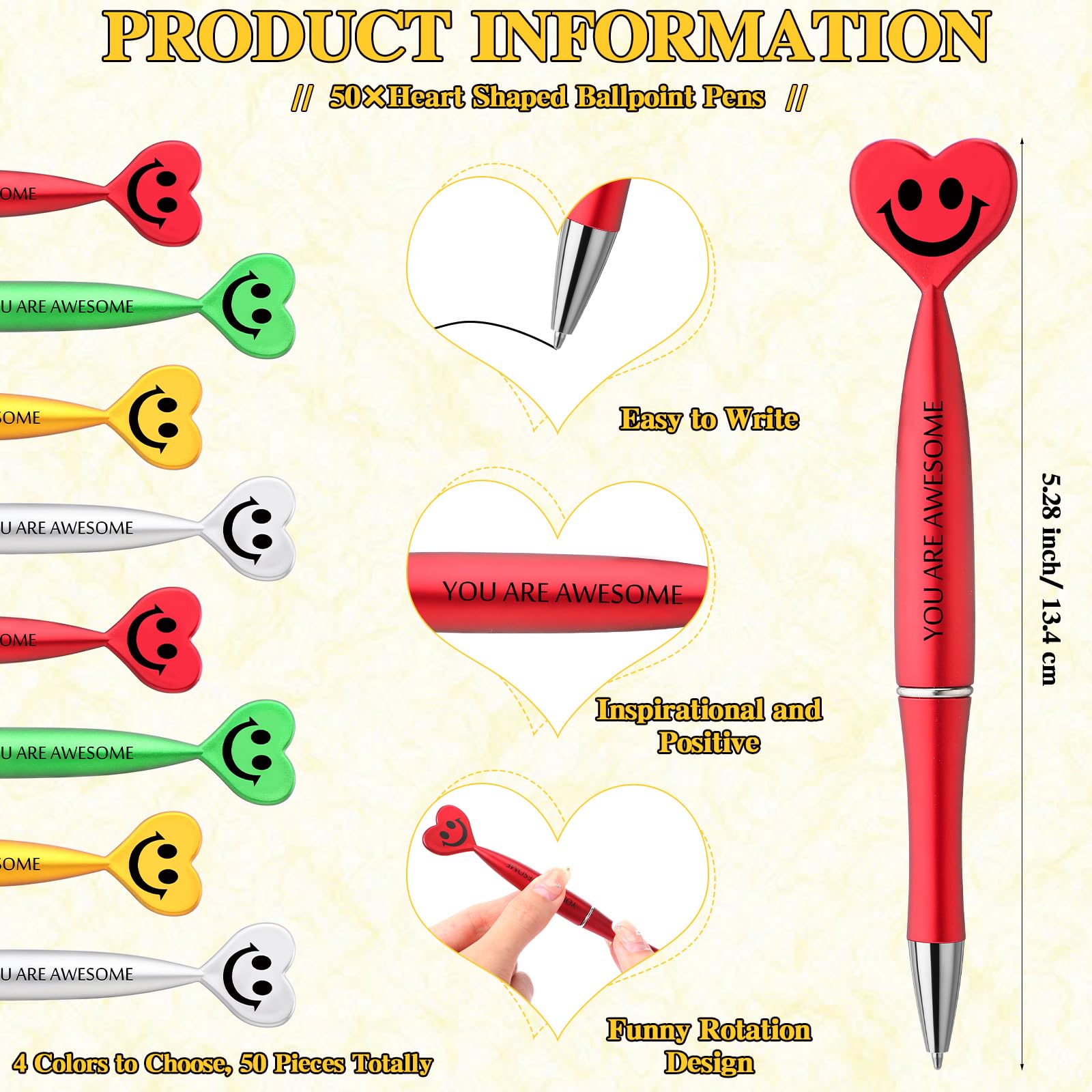 Snapklik.com : Qilery 50 Pcs Employee Appreciation Gifts Pens Bulk ...