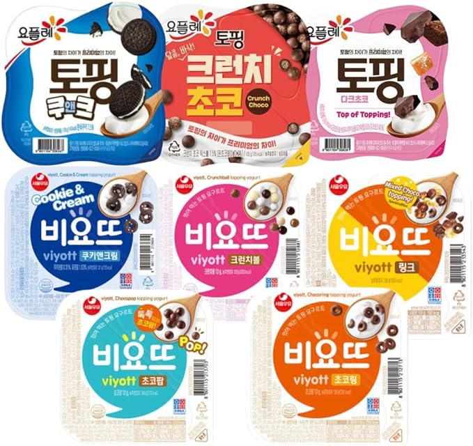 Amazon | ビヨット×3種類＋トッピン×3種類(味はランダム) 乳製品 人気 珍しい 発酵 食品 乳製品 viyott ビヨット ...