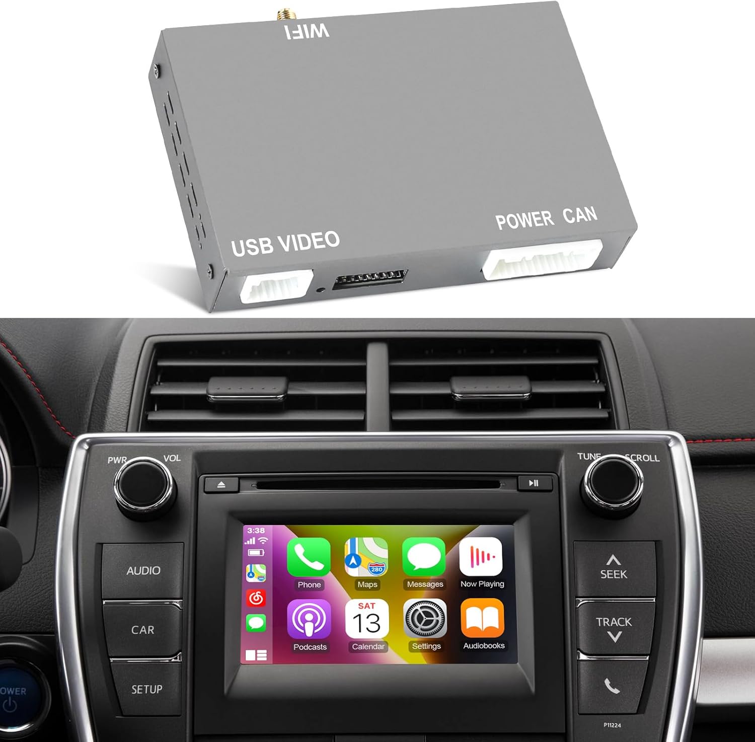 Amazon.com: Wireless CarPlay Android Auto Receiver SmartBox for Toyota ...