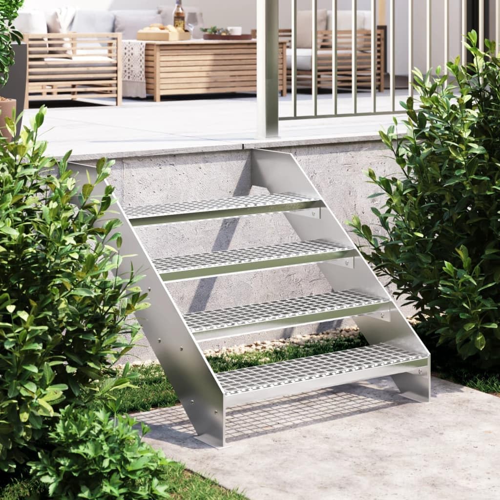 Bulliing Grate Step 80x24x7 cm Galvanised Steel,Premium Steel Stairs ...
