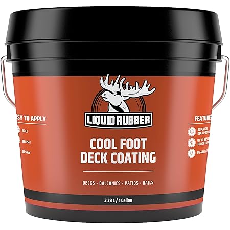 Liquid Rubber Cool Foot Deck Coating - Solar Protection Deck Paint, Non ...