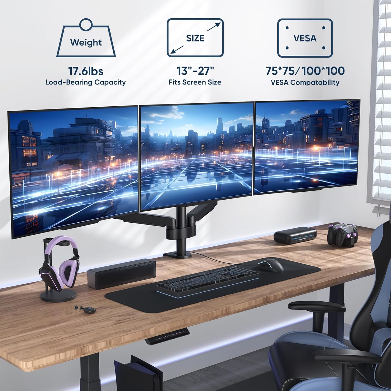 FORGING MOUNT トリプルモニターデスクスタンド FM4533 取扱説明書