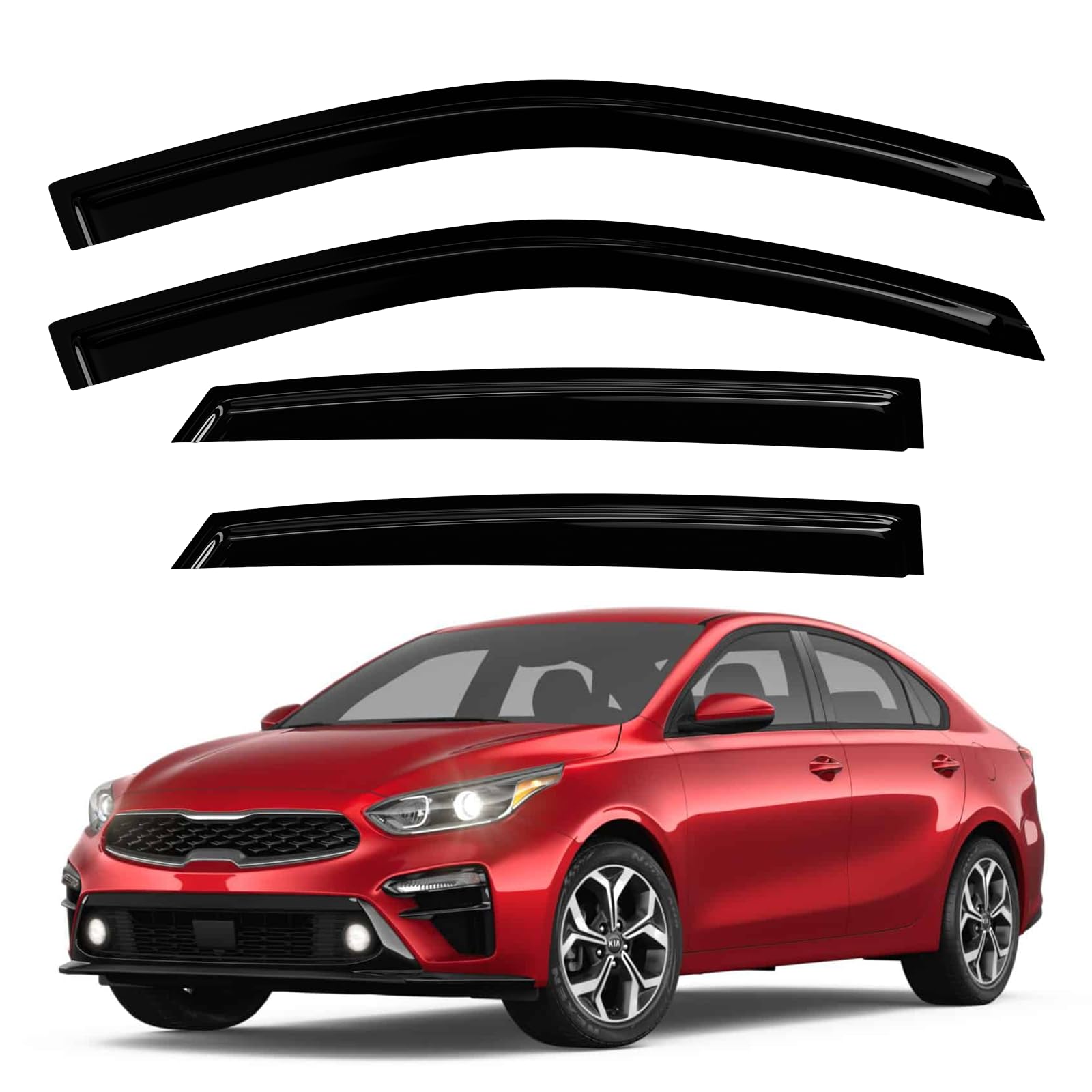 Snapklik.com : Dimflux Window Rain Guards Guard Car Shield Auto ...