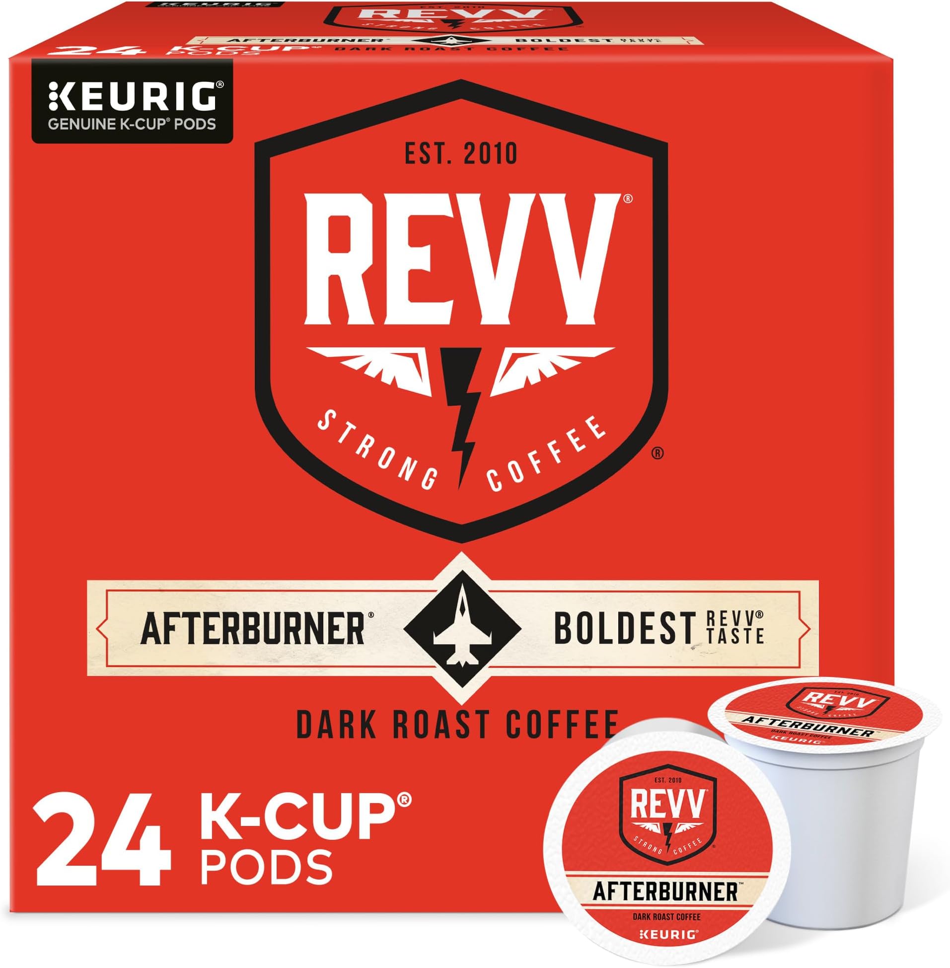 Amazon.com: GEVALIA Dark Royal Roast Coffee, K-CUP Pods, 6.2 oz, 18 ...