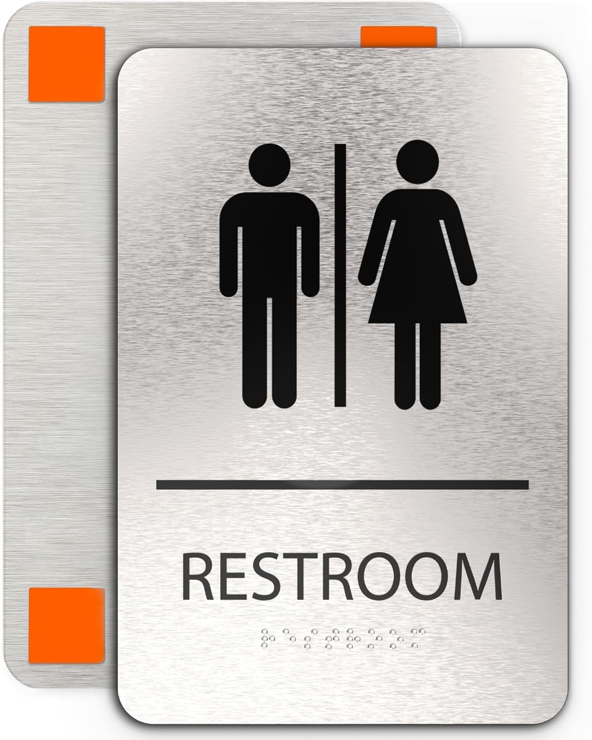 Amazon.com : Unisex Bathroom Sign by GDS - ADA Compliant, Wheelchair ...