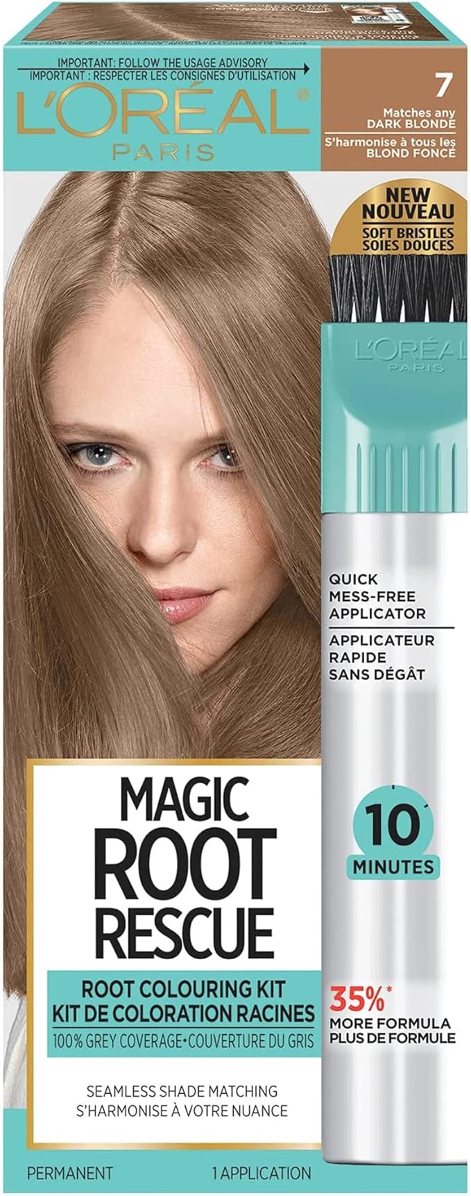 Root Rescue 10 Minute Root Hair Coloring Kit, Permanent Hair Color with ...