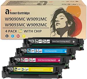 Amazon.com: W9090MC W9091MC W9093MC W9092MC Toner Cartridges Compatible ...