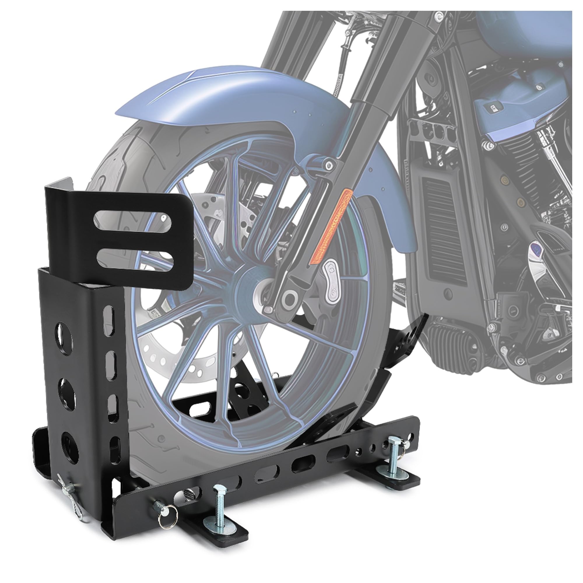 Motor Wheel Chocks E Track Motorcycle Wheel Chock | MotoProHQ EZ Chock