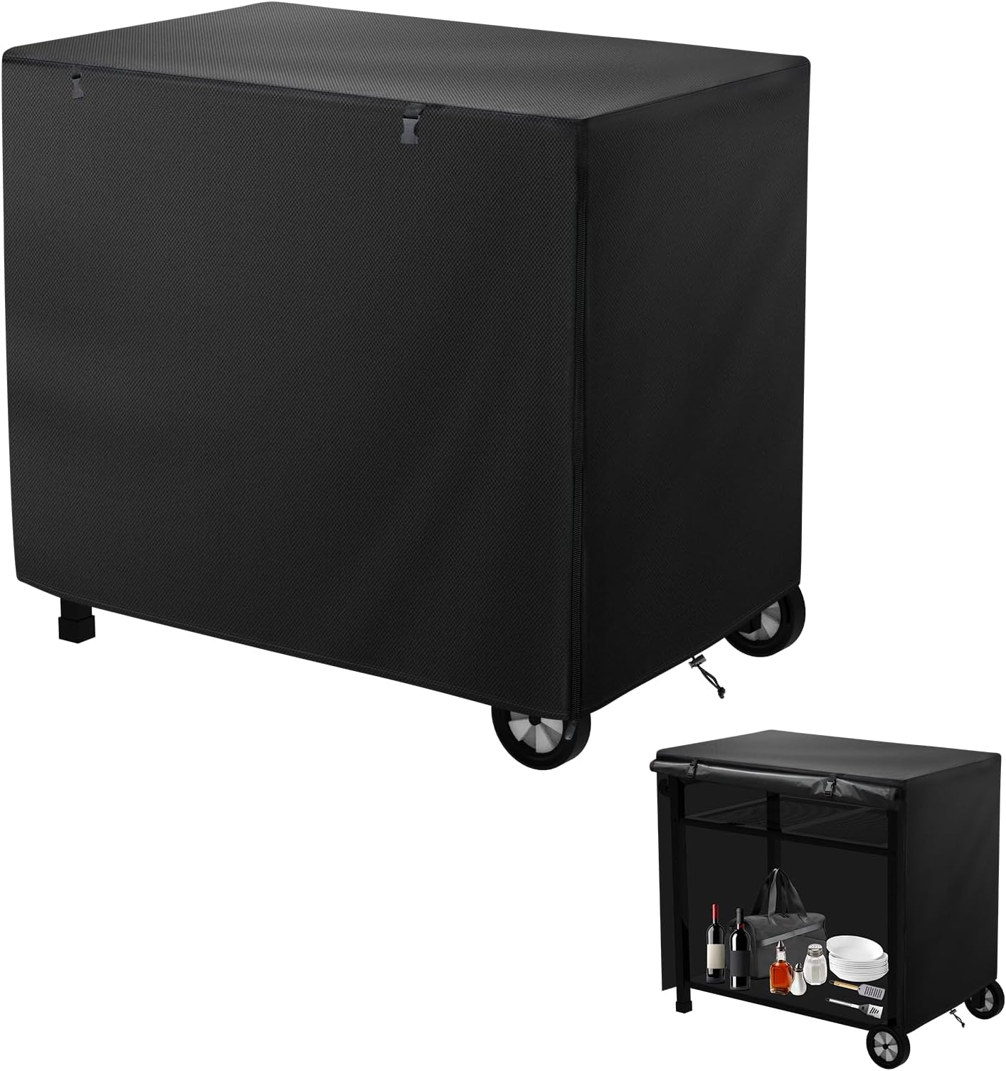 Amazon.com : Outdoor Dining Cart Cover,Outdoor Prep Table Cover with ...