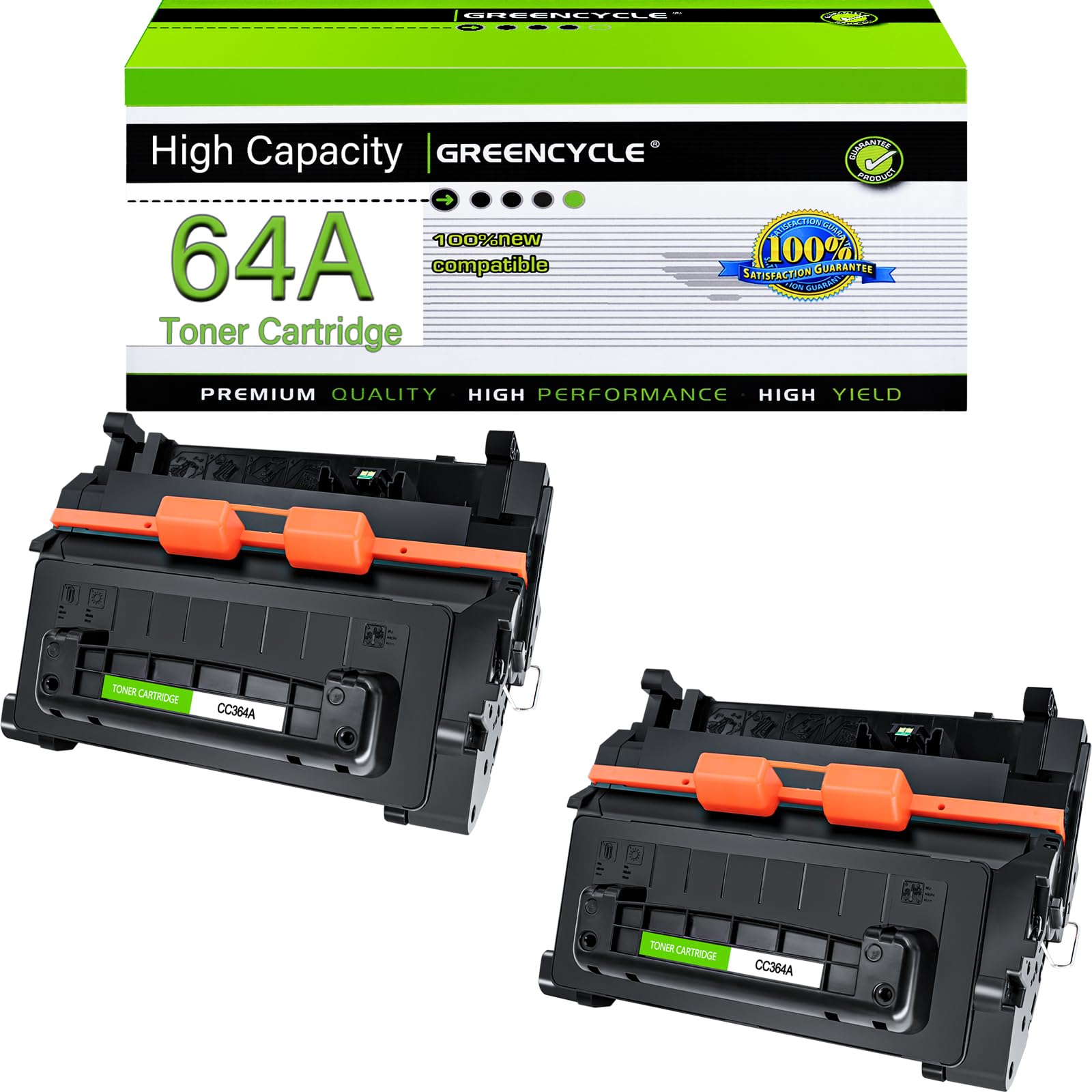 Amazon.com: greencycle 64A Compatible Black Toner Cartridge Replacement ...