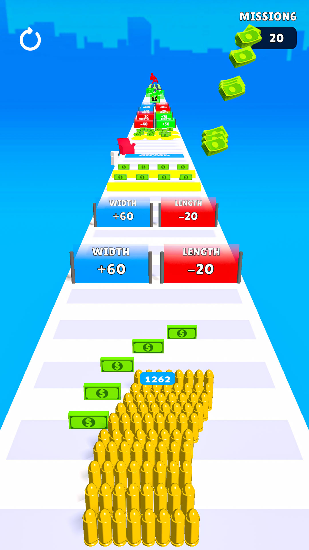 Bullet Army Stack Run 3D Weapon Master: Build Bullets Army Control Rush ...