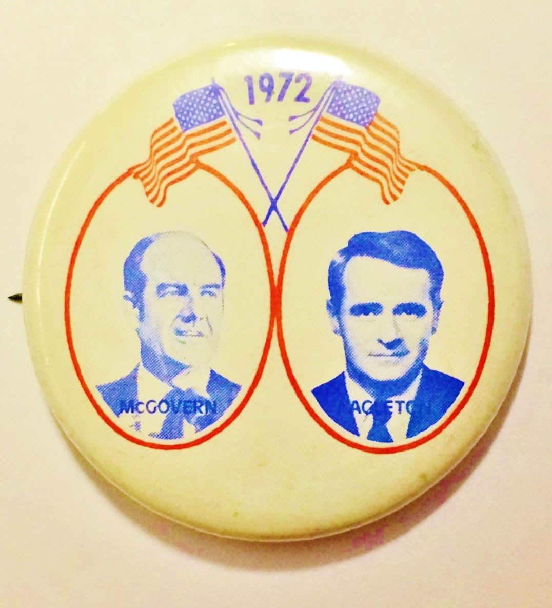 Amazon.com: McGovern & Eagleton 1972 Political Pin Back Button (3.5 ...