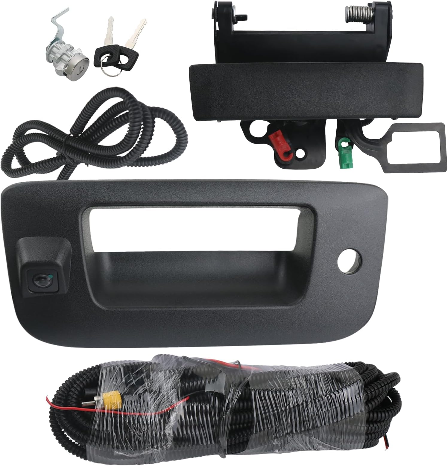 Amazon.com: Backup Camera with Tailgate Handle & Bezel Trim & Lock ...