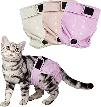 Amazon.com : Paw Legend Cat Diapers for Female Cats Spraying Washable ...