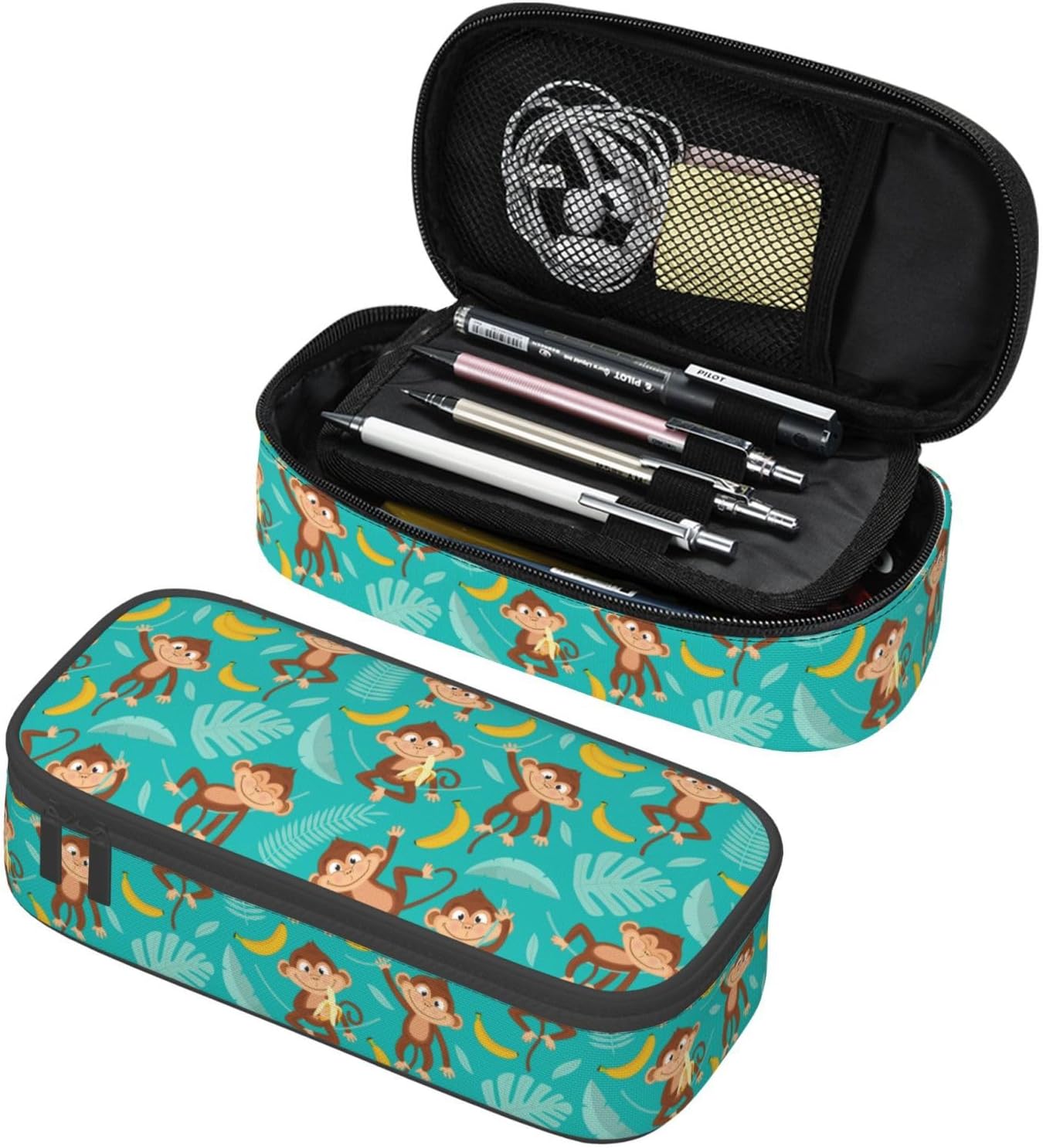 Amazon.com: Monkey Leaves Banana Pencil Case Organizer Big Capacity ...