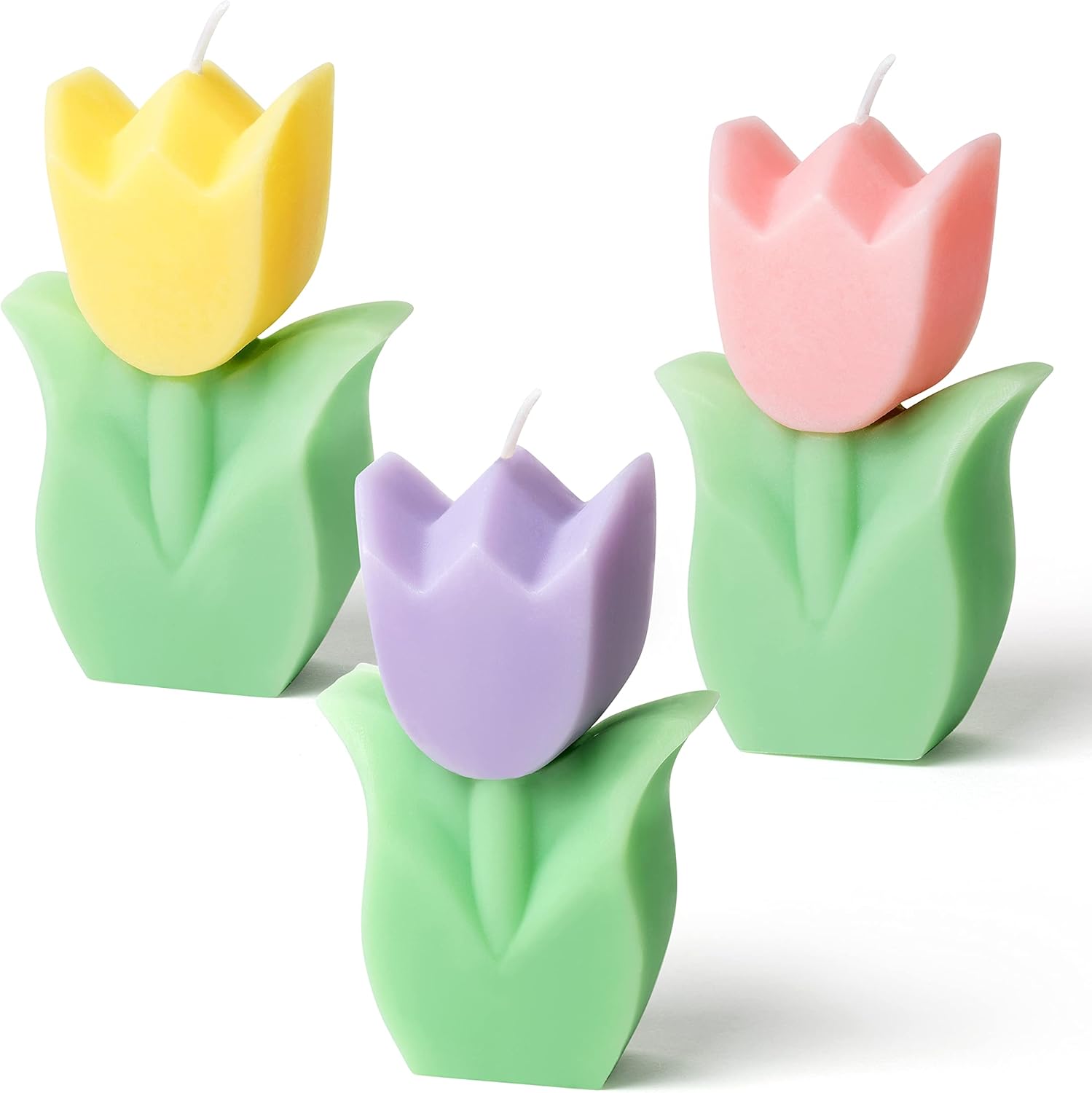 Amazon.com: COcnny 3pcs Tulip Candle Decor, Tulip Shaped Scented ...