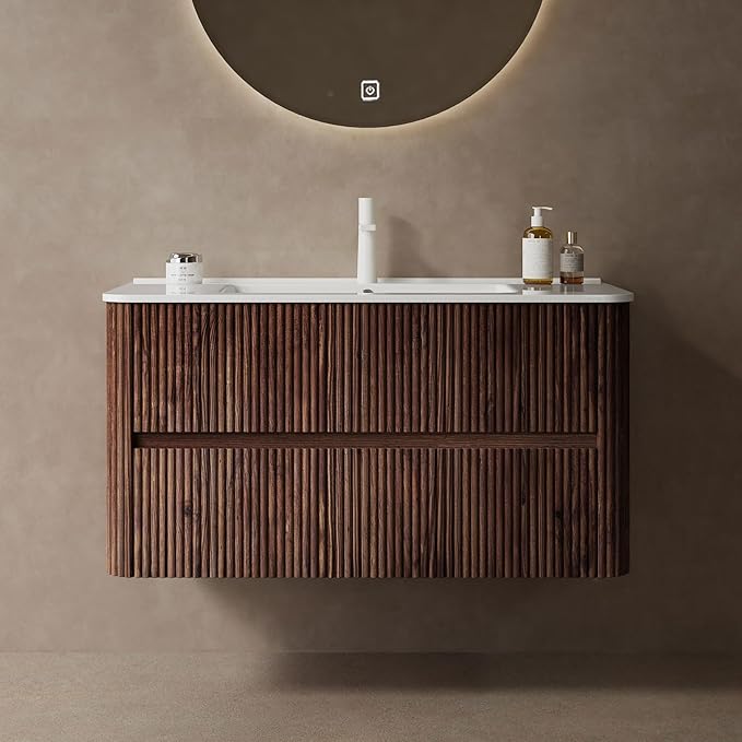 Little Tulip-36 Modern Floating Bathroom Vanity with Sink, Bathroom ...