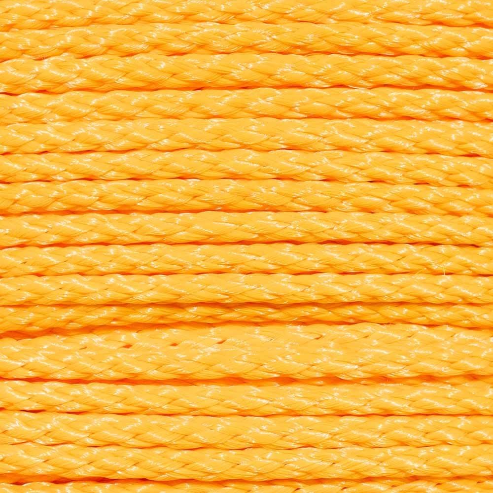 Hollow Braid Polypropylene Rope in Yellow – Multiple Use – (1/2 Inch x ...