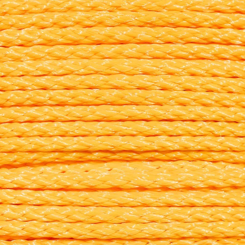 Hollow Braid Polypropylene Rope in Yellow – Multiple Use – (1/2 Inch x ...