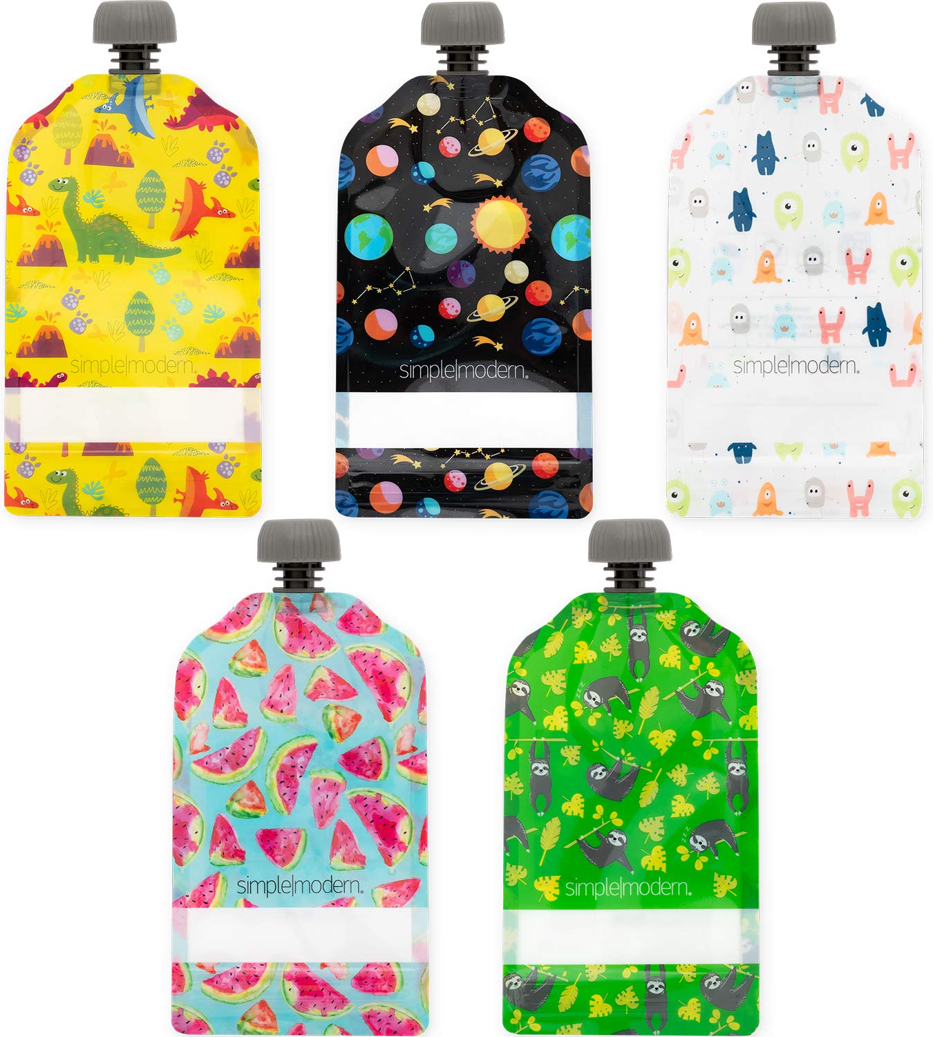 Snapklik.com : Simple Modern Reusable Baby Food Pouches For ToddlersBPA ...