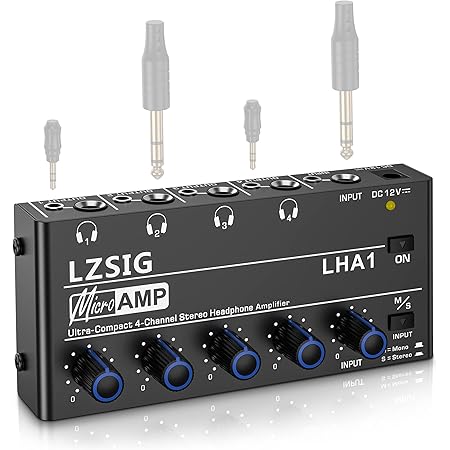 Amazon.com: Behringer MICROAMP HA400 Ultra-Compact 4 Channel Stereo ...