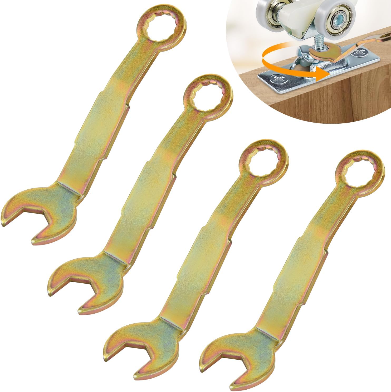 4PCS Pivot Adjustment Wrench for Sliding Door Hanger 3/8 Inch Open ...