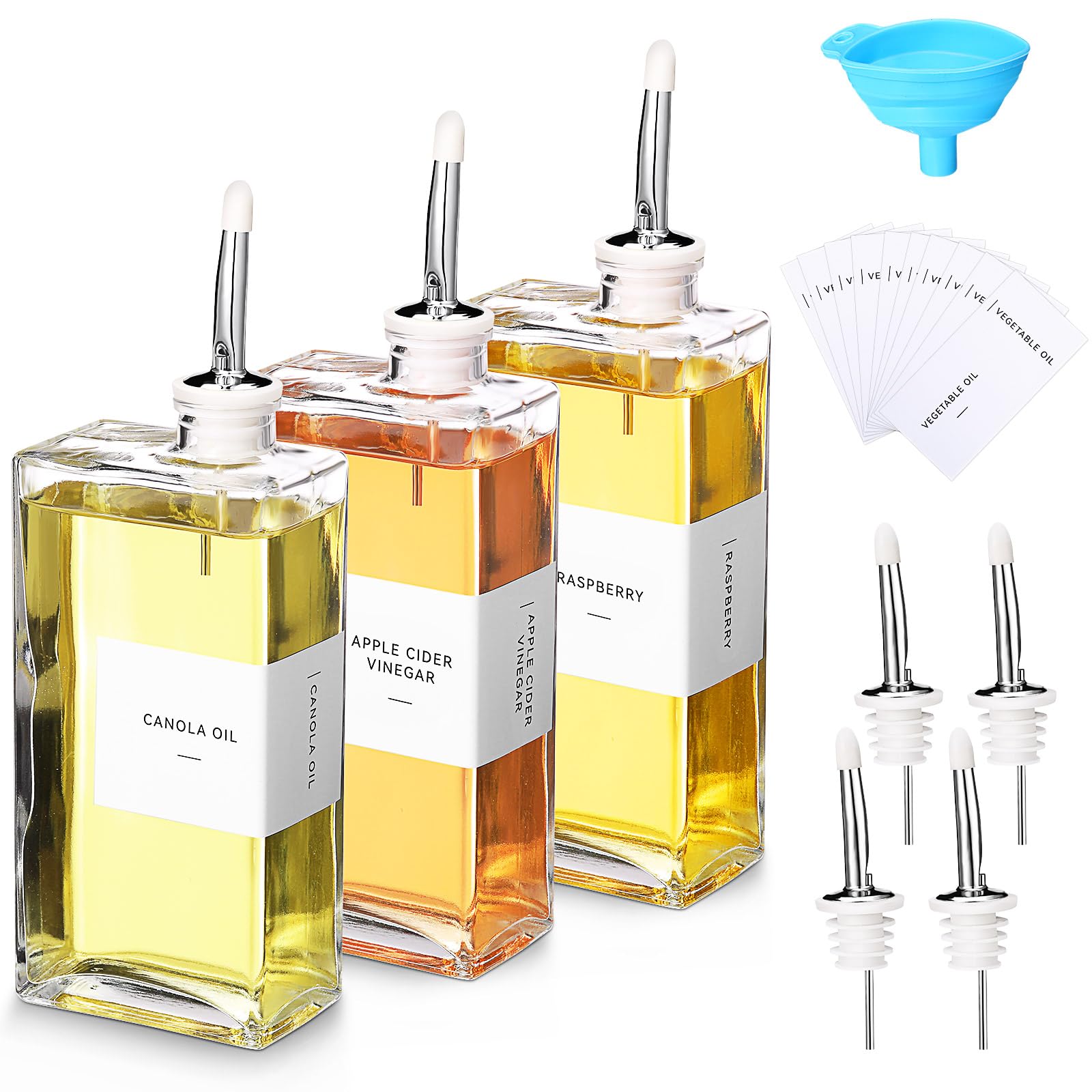 Amazon.com: Reallnaive 3 Sets Olive Oil Dispenser Bottles for Kitchen ...