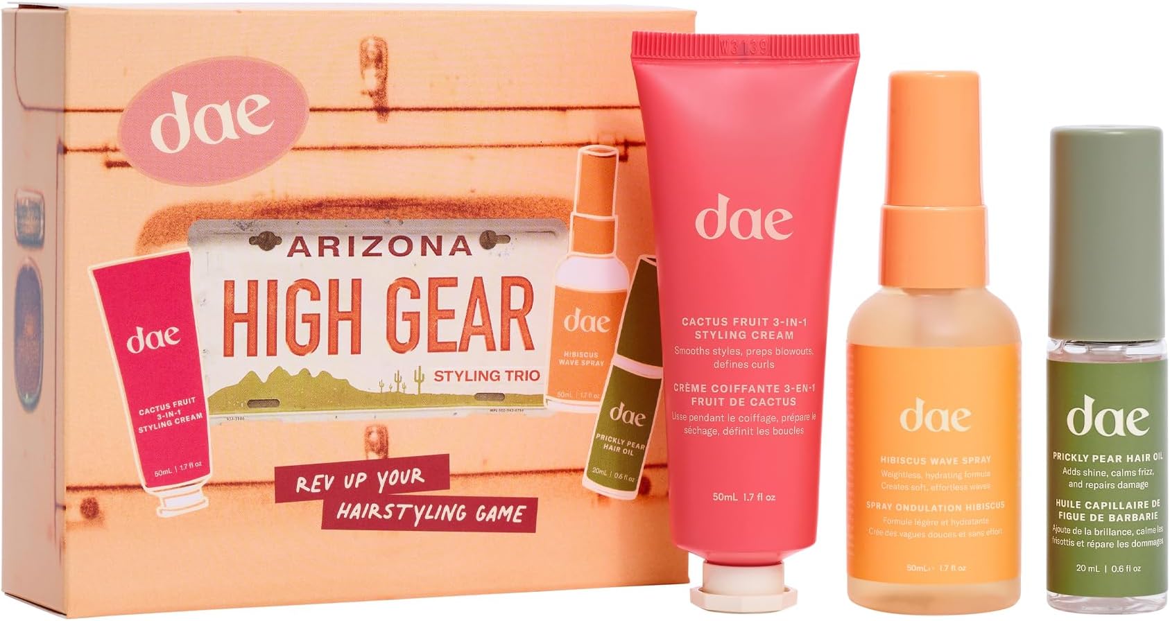 Amazon.com: DAE Hair High Gear Styling Trio (3-1 Styling Cream 1.7 oz ...