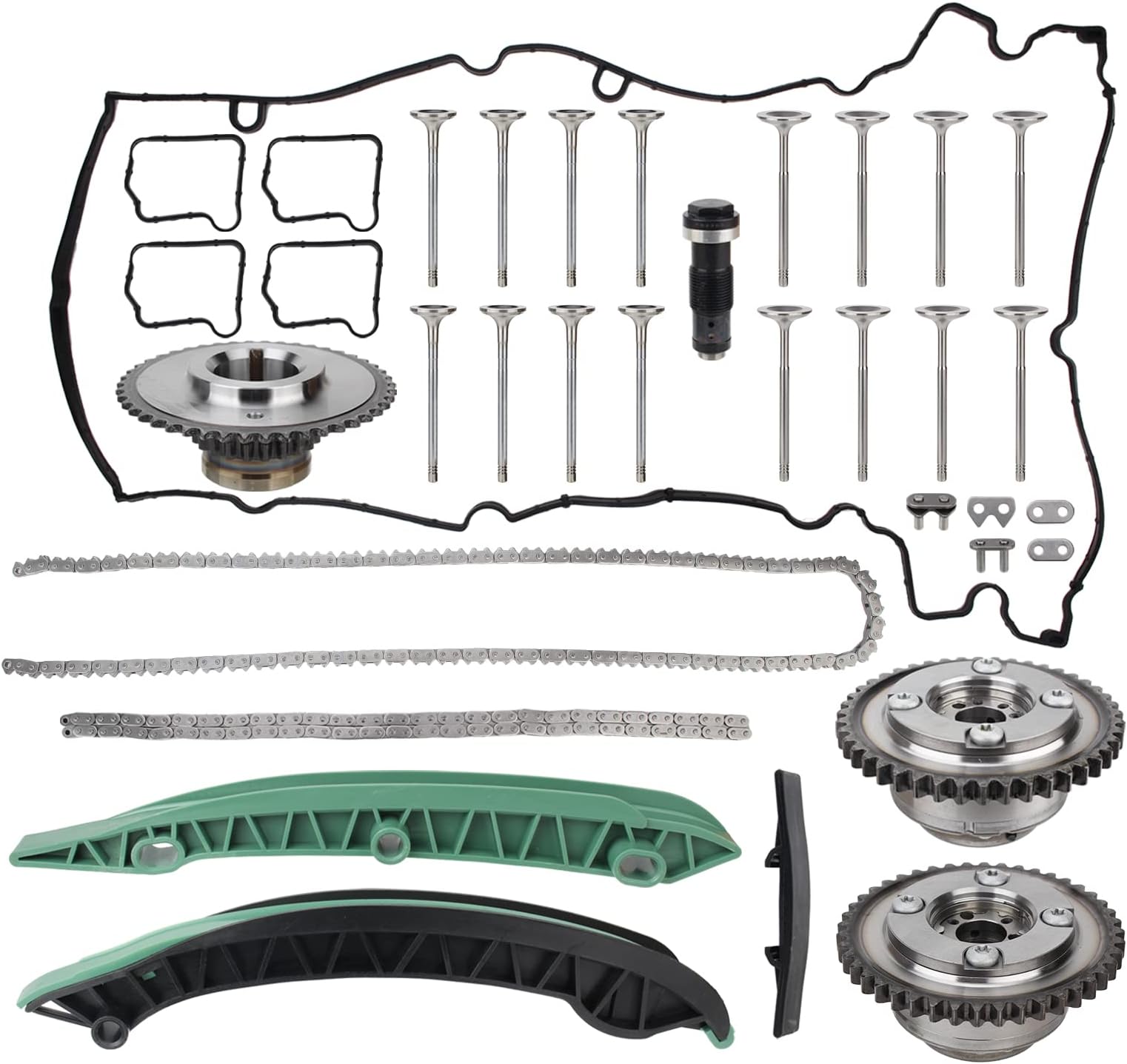 Amazon.com: M271 Camshaft Adjusters Timing Chain Kit 2710501400 ...