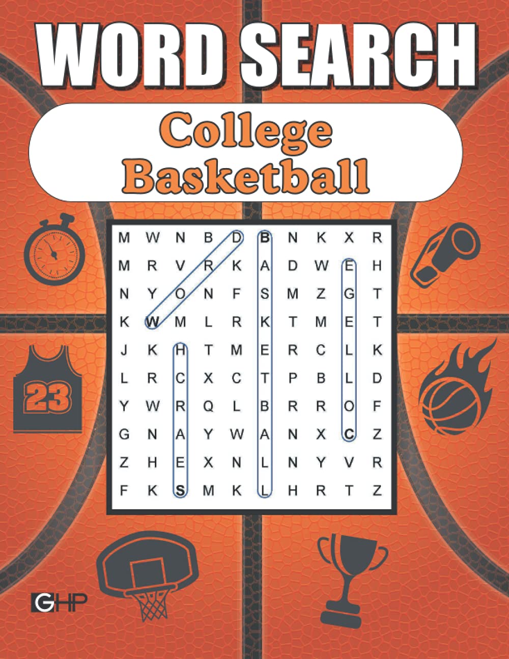 College Basketball Word Search: Word Find Puzzle Book For All College ...
