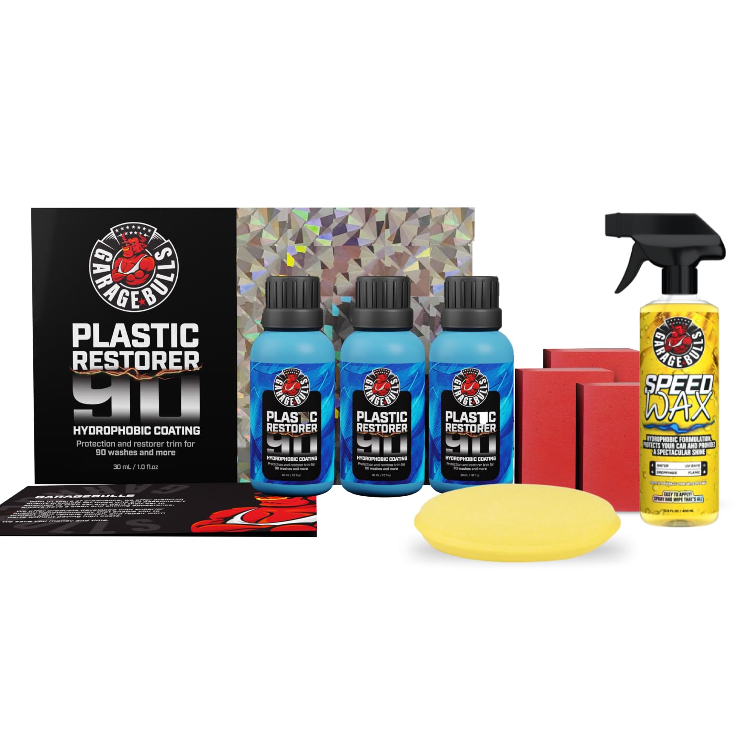 Amazon.com: garage bulls Car Plastic Restorer & Hydrophobic Trim ...