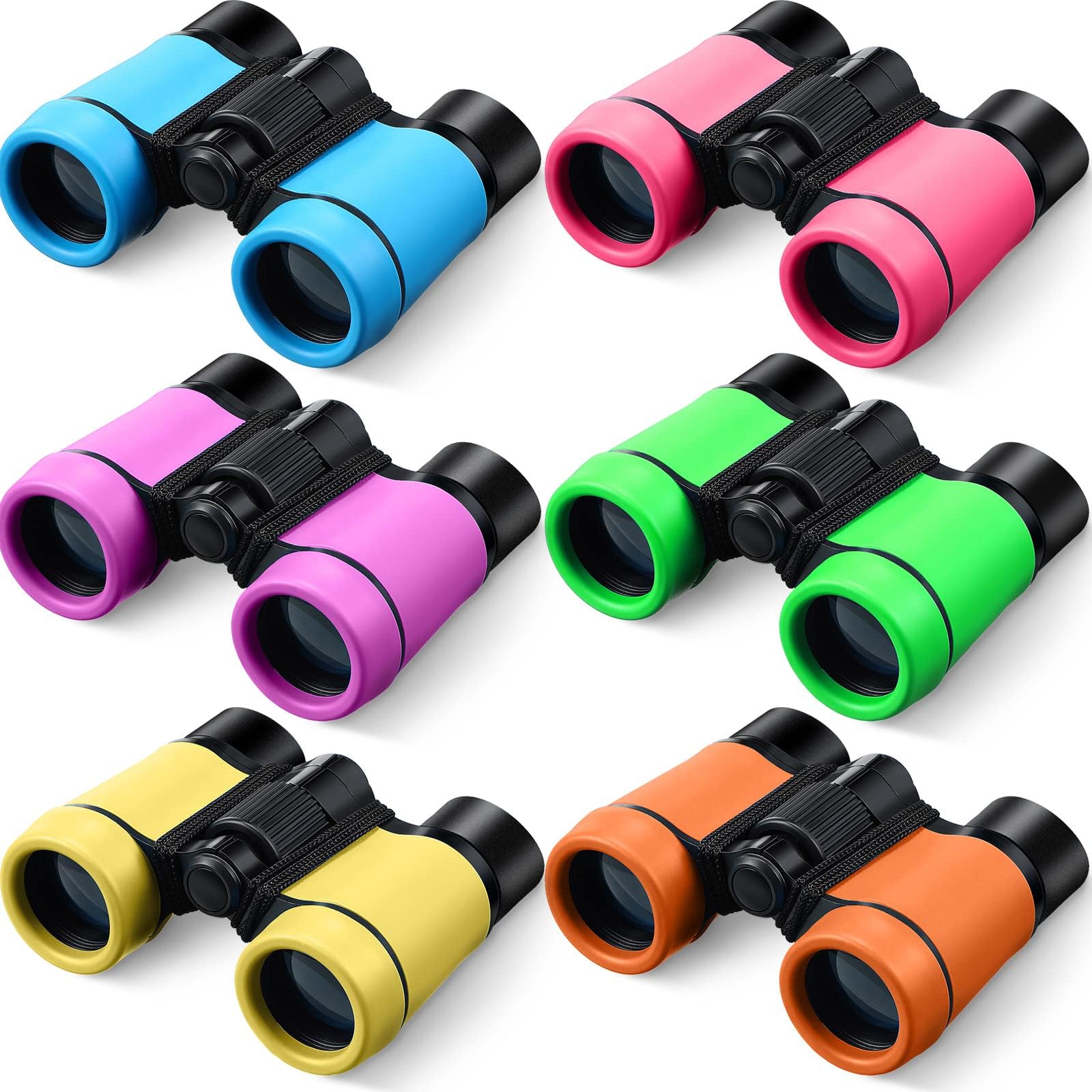 Amazon.com: 6 Pack Kids Binoculars Shock Proof Toy Binoculars Set for ...