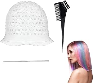 3PCS Highlight Cap Kit Silicone Hair Highlighting Kit Reusable ...