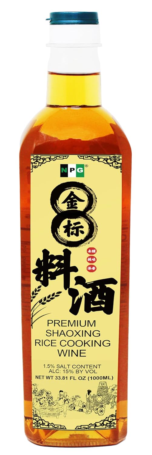 Amazon.com : NPG Premium Shaoxing Cooking Wine 33.81 Fl Oz (1000ml ...
