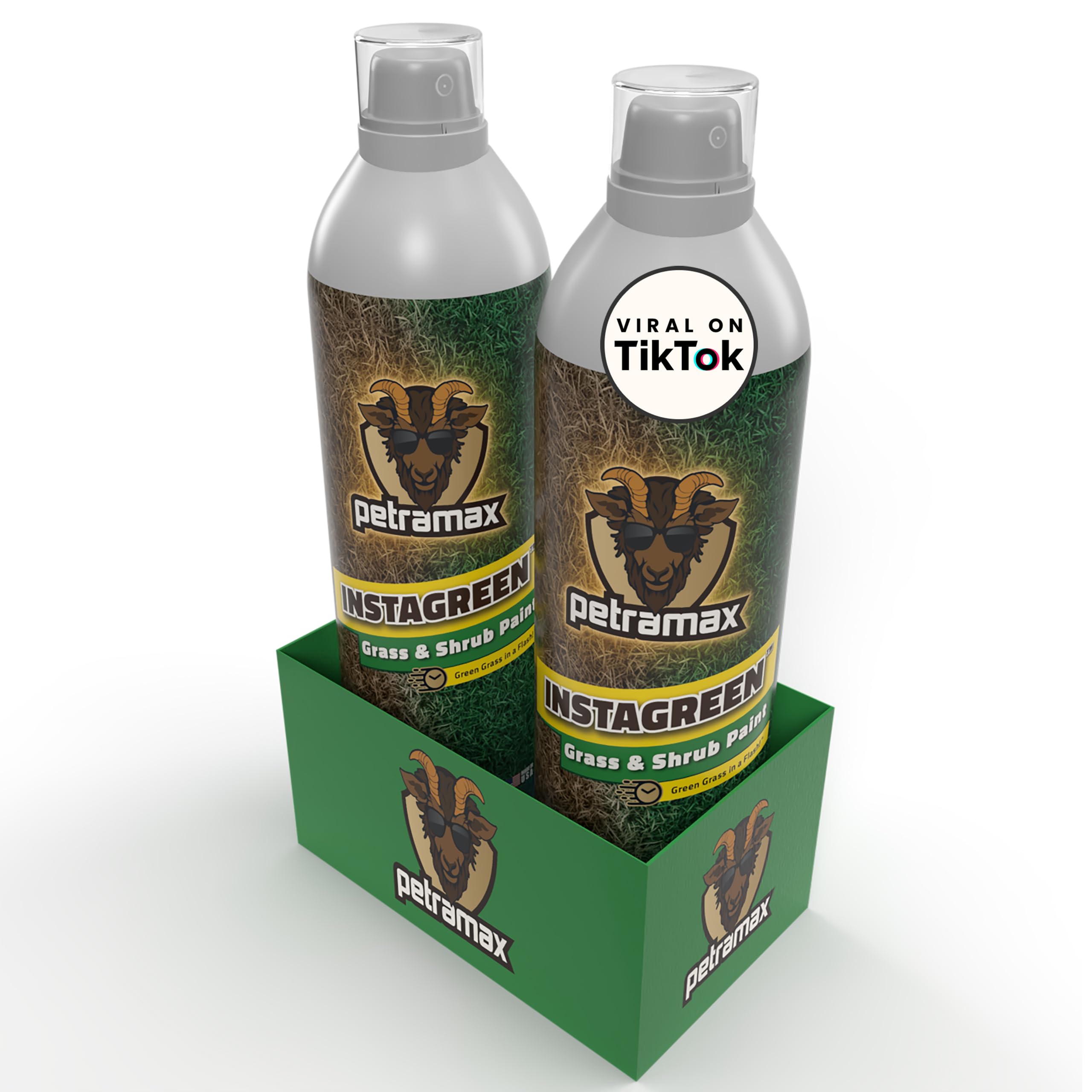 Amazon.com: PetraMax InstaGreen Green Grass Spray for Lawn Paint - 100% ...