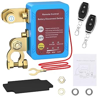 Amazon.com: Battery Kill Switch for Car, Remote Battery Disconnect ...