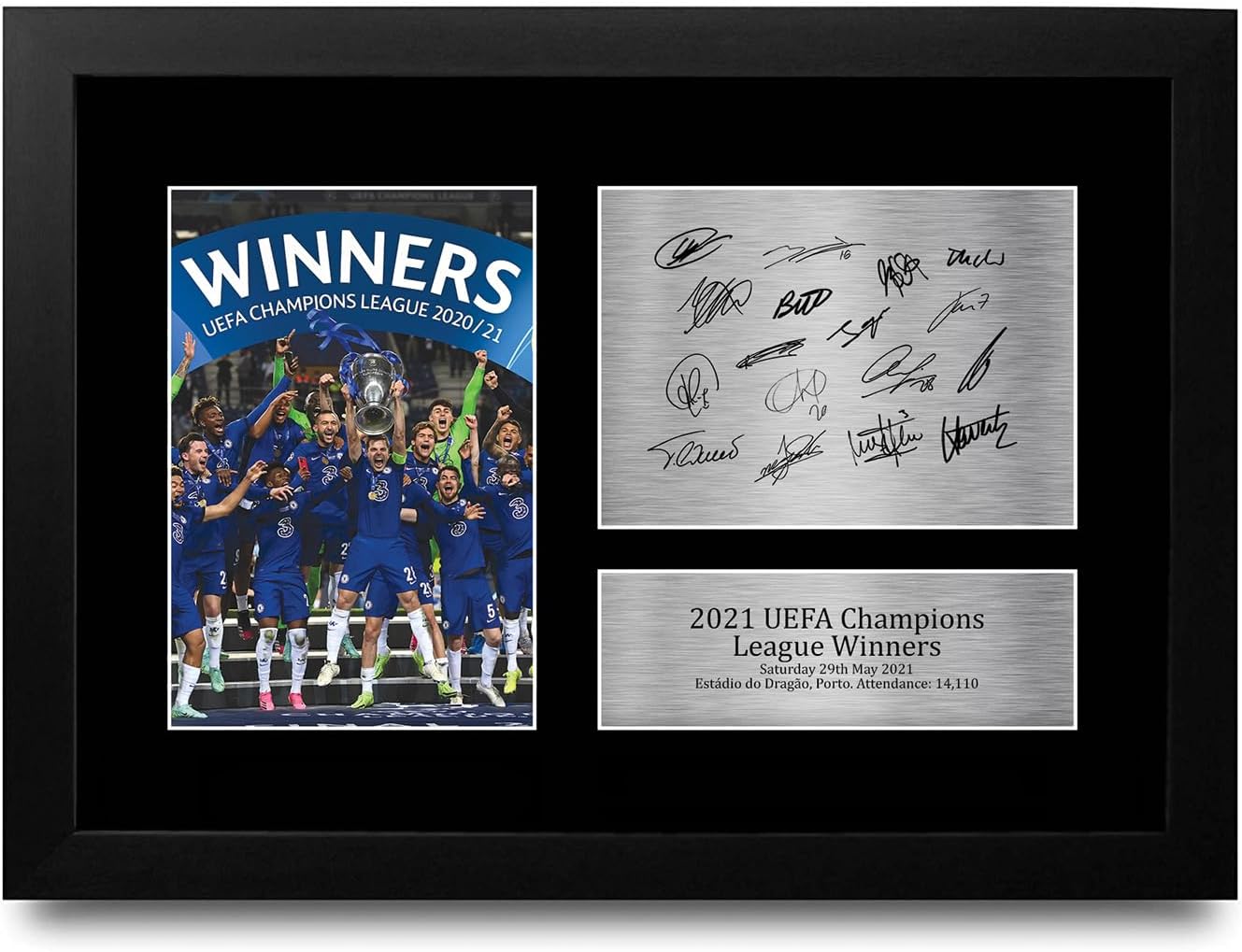 HWC Trading FR A4 Chelsea 2021 European Cup Winners Printed Memorabilia ...