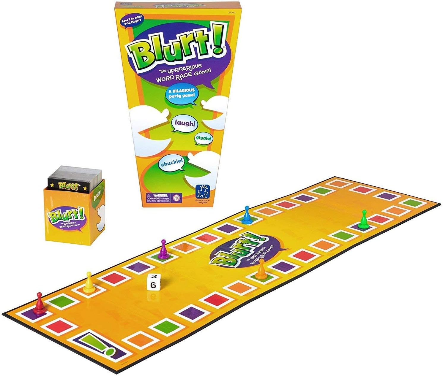 Amazon.com: Educational Insights Blurt! - Word Game, Strategy Board ...