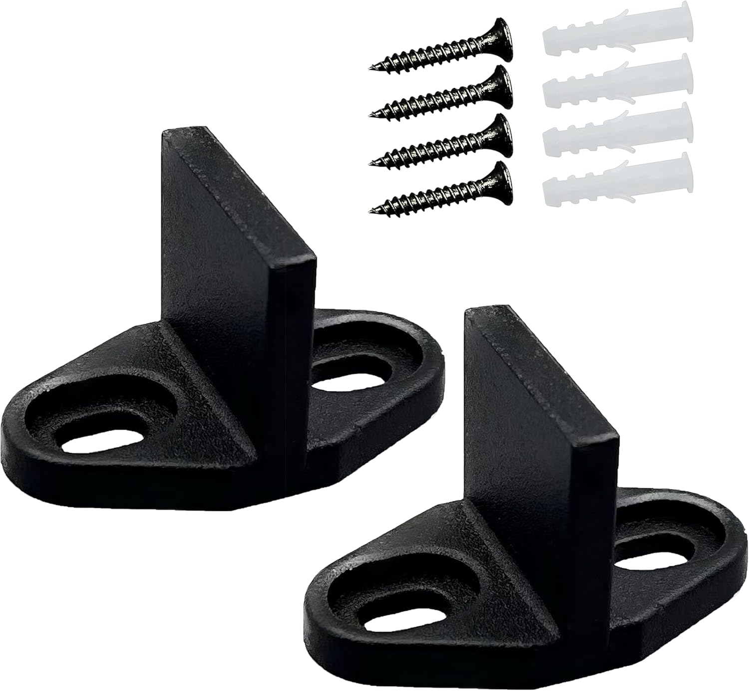 Amazon.com: Barn Door Bottom Guide Floor Mount Hidden Black T-Design of ...