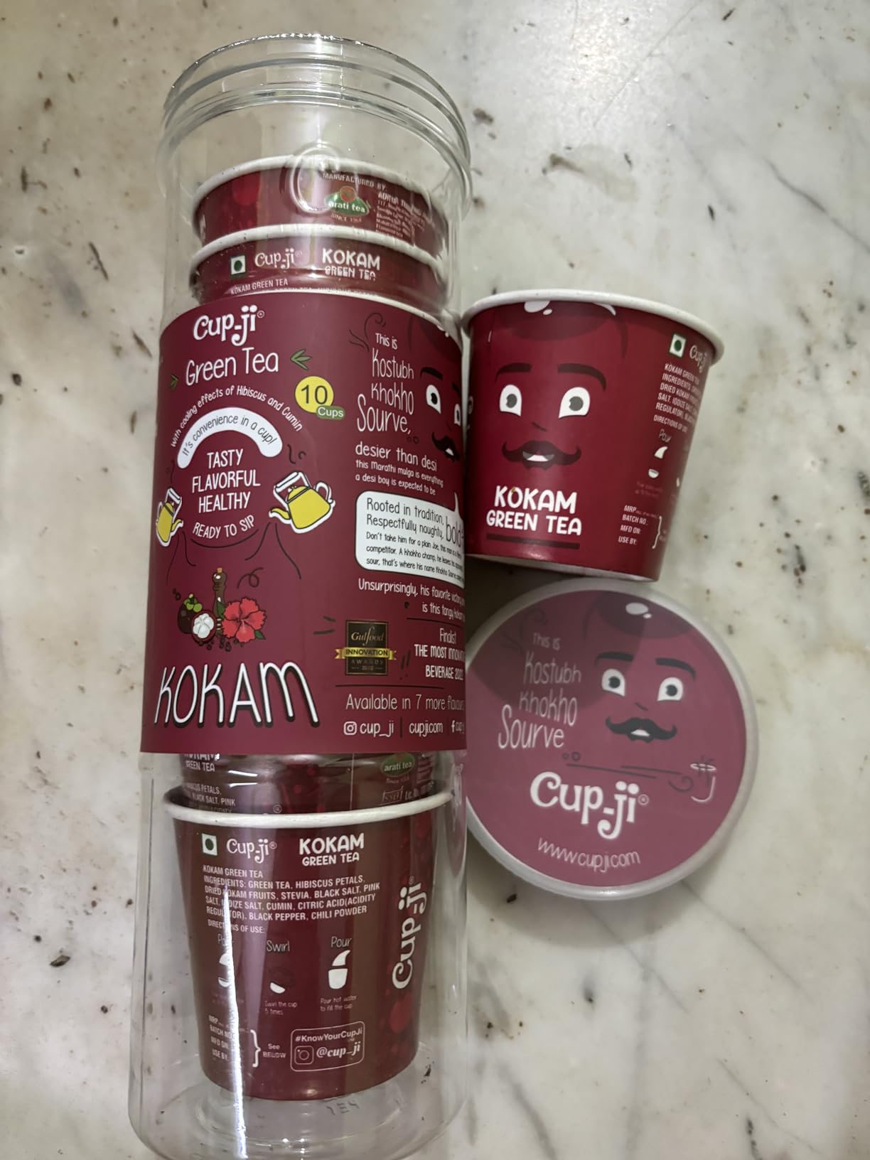 Cup-ji : Ready to Sip Kokam Green Tea I Blended with Hibiscus & Kokam I ...