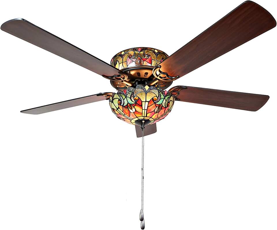 Amazon.com: stained glass ceiling fan