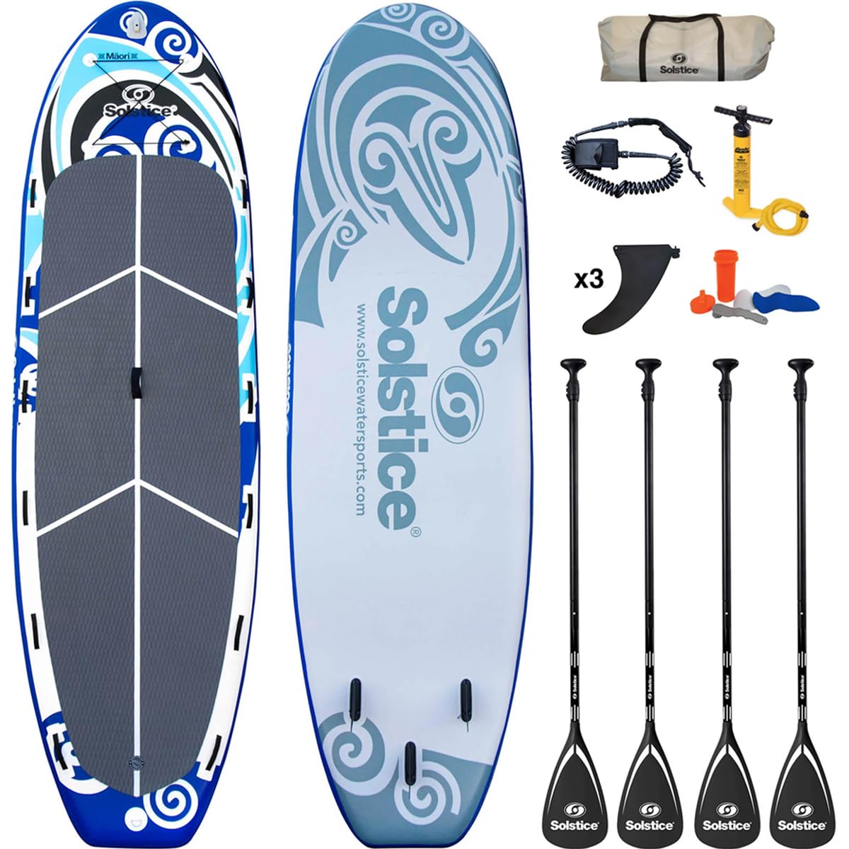 Snapklik.com : Solstice Maori Giant Multi-Person Inflatable Paddleboard
