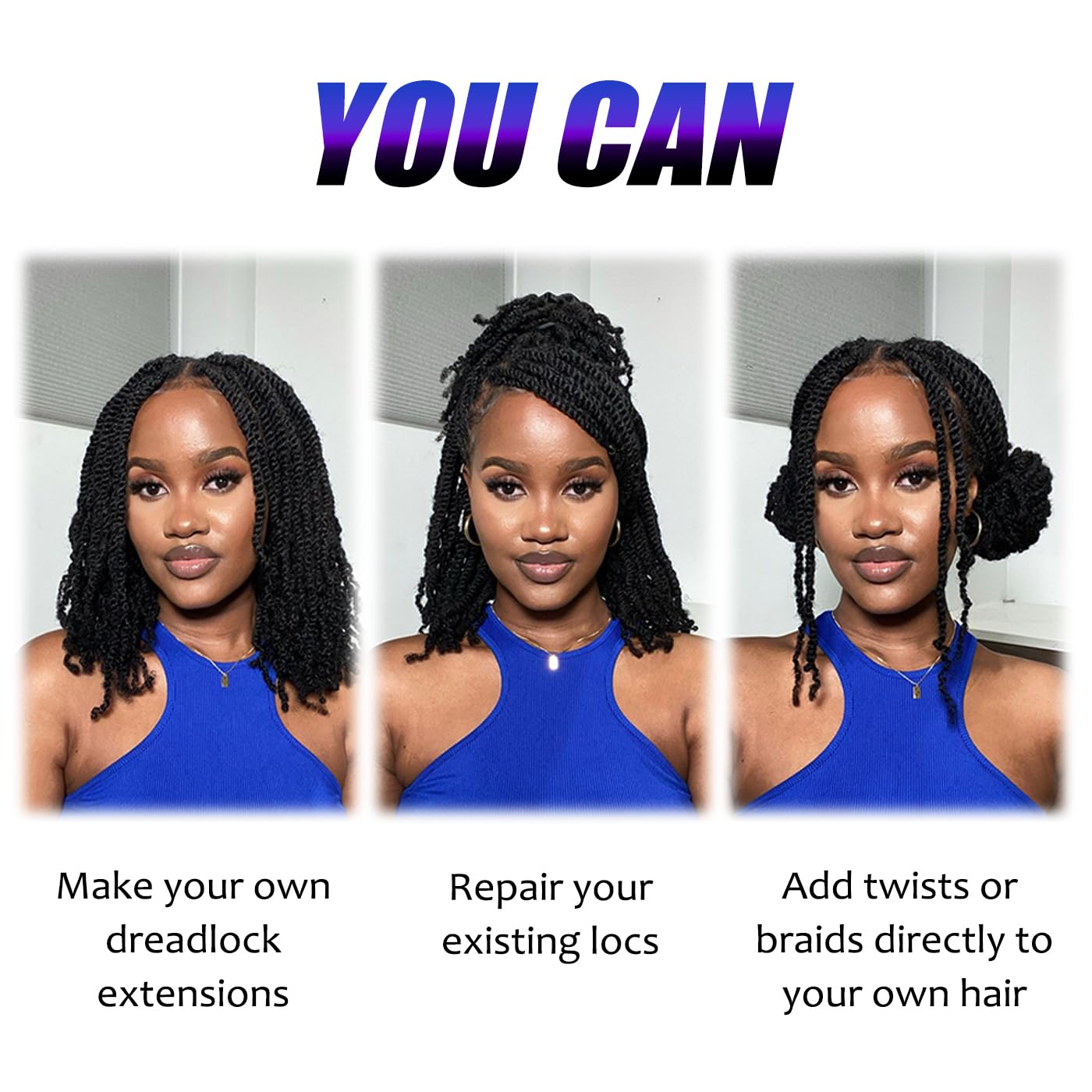 Snapklik.com : Afro Kinky Curly Human Hair Bulk For Permanent Micro ...