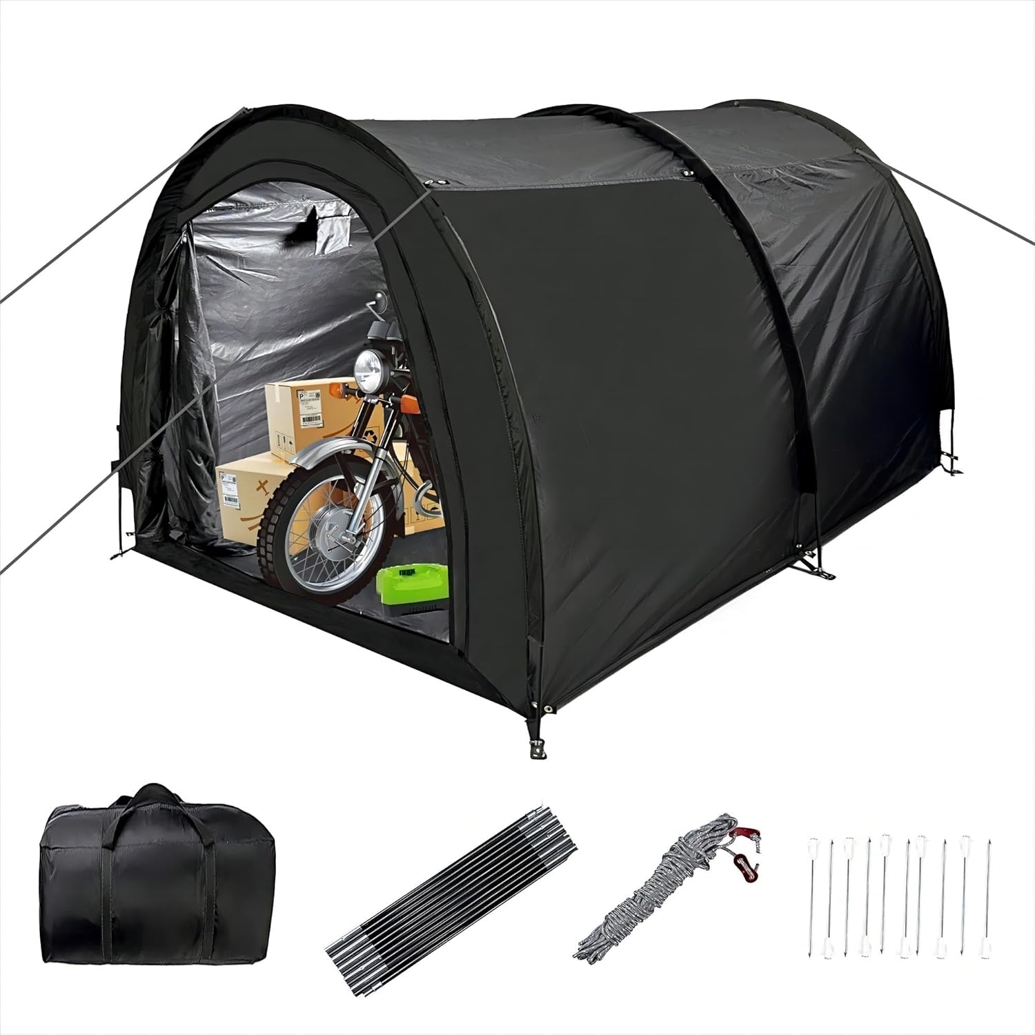 Amazon.com : Storage Shed Large Bike Cover Storage Shed Tent Portable ...