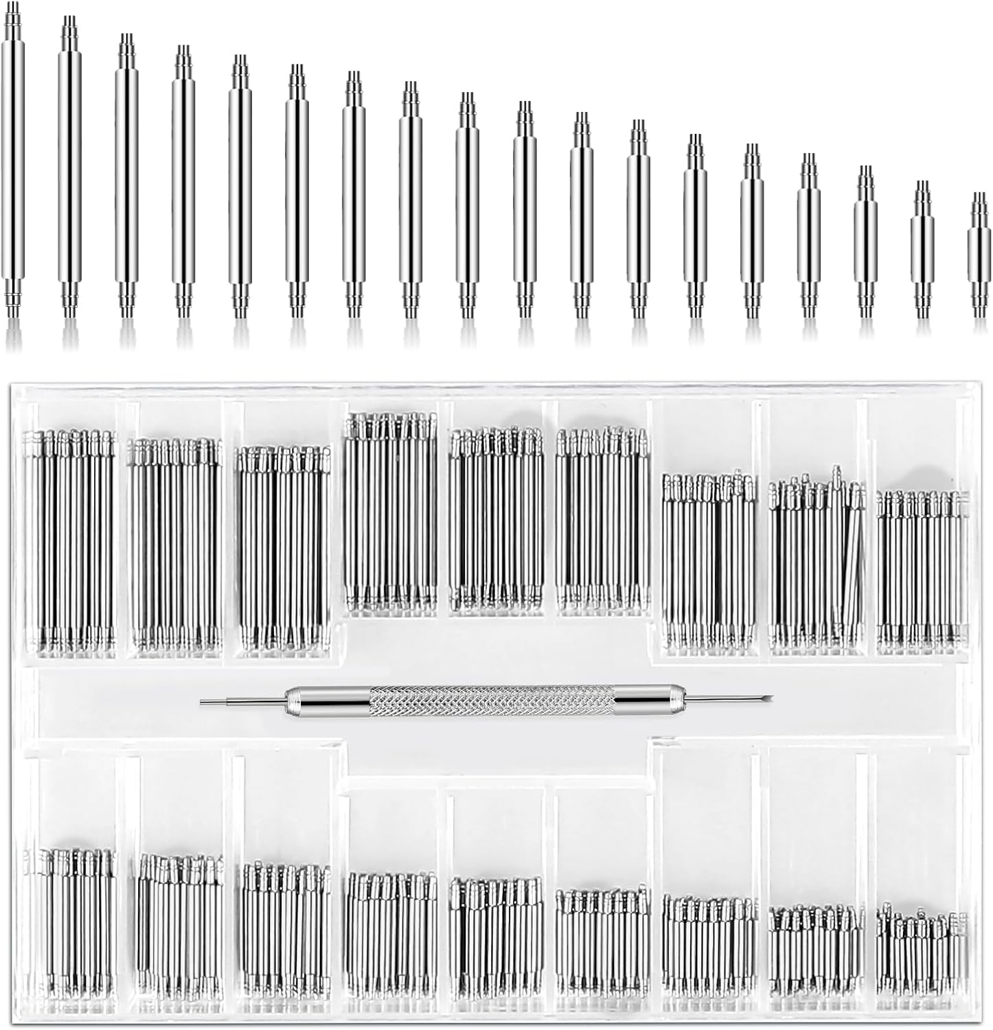 Amazon.com: 361 PCS Watch Band Pins Replacement Kit, 8mm - 25mm ...