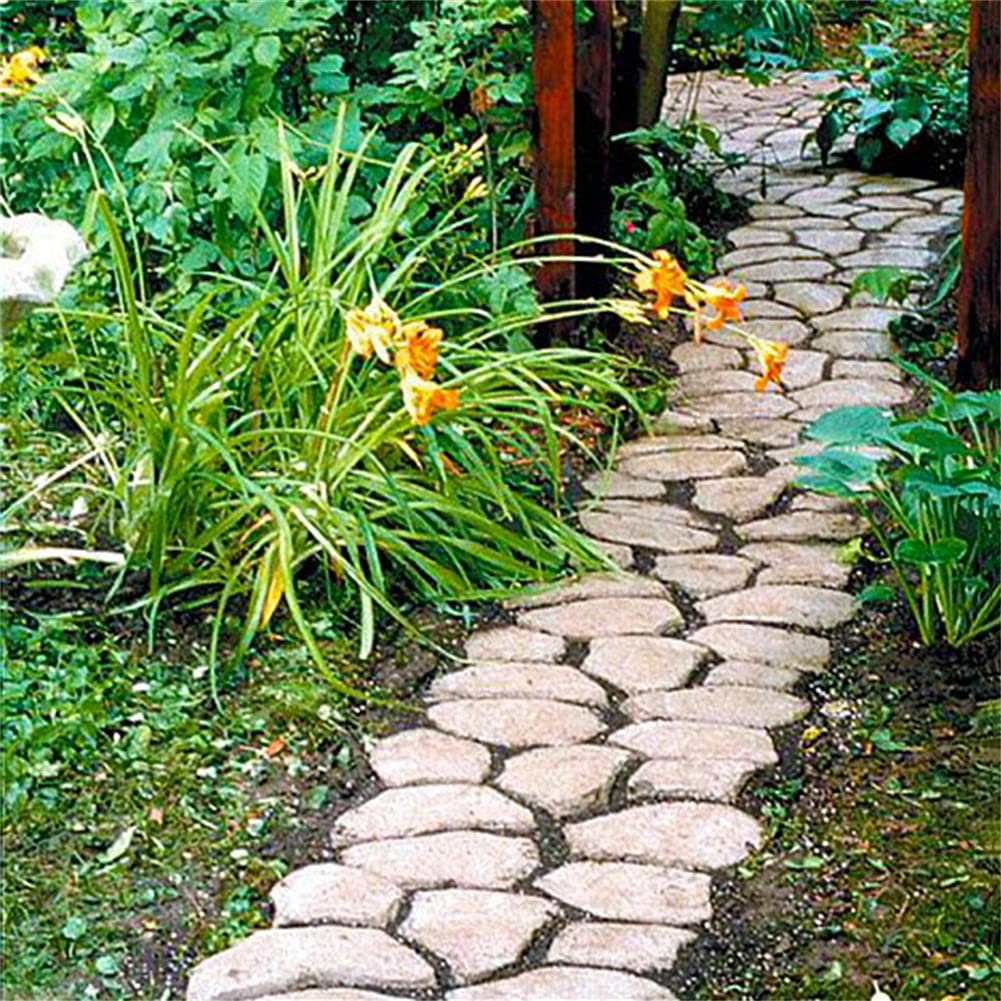 Cobblestone Look Walkway Molds Stepping Stone Tricks, Plain And Fancy