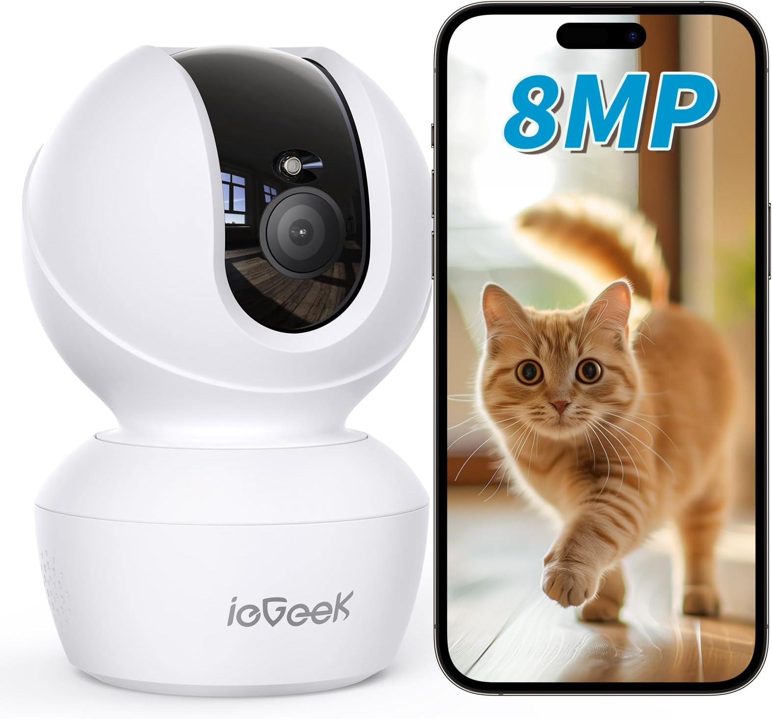 Amazon.co.jp: SecuSTATION カメまるD SC-DC53(B)黒 300万画素 国内メーカー品 お留守番の見守りにも双方向音声 Alexa対応 5GHz Wi-Fi6 ...