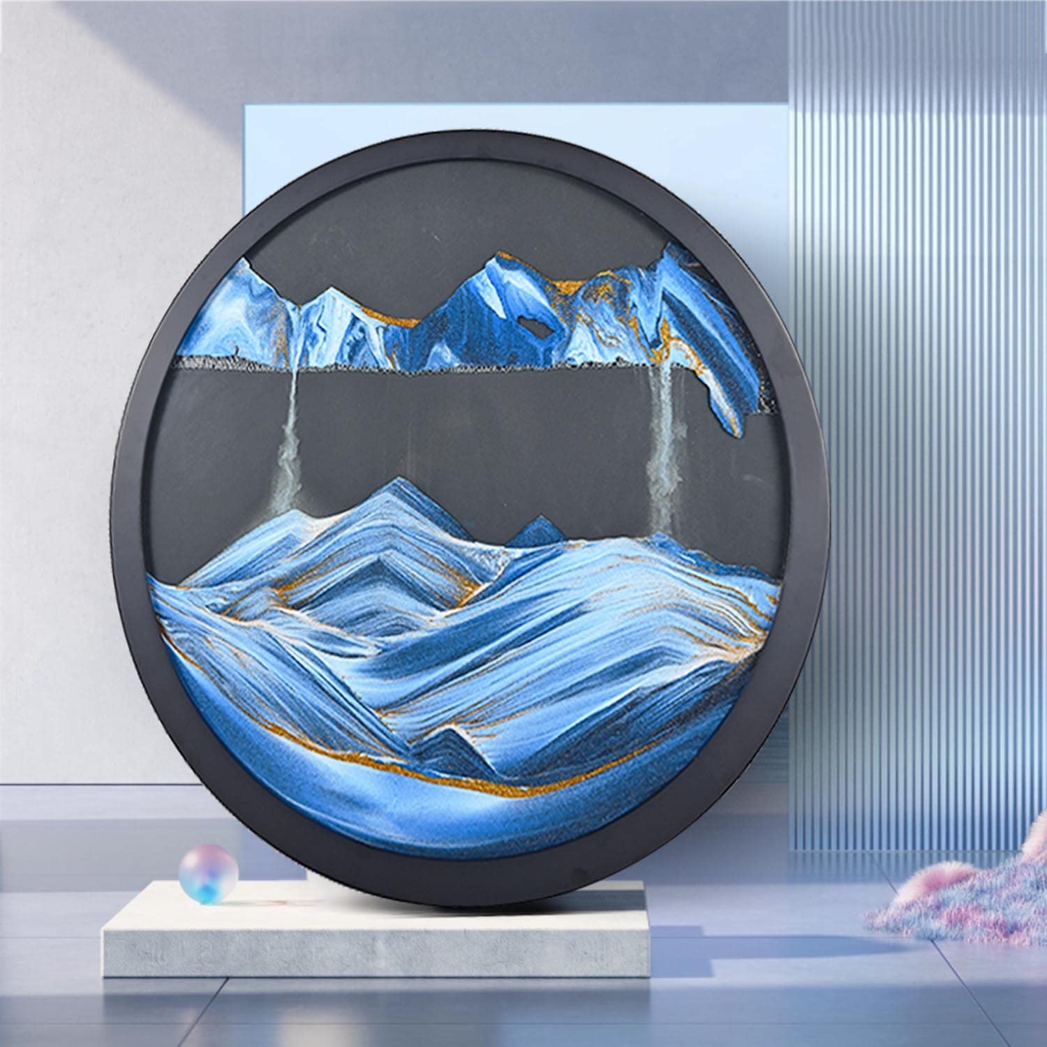 Modern Dynamic Sand Picture 3D Creative Deep Sea Sandscape Living Room ...