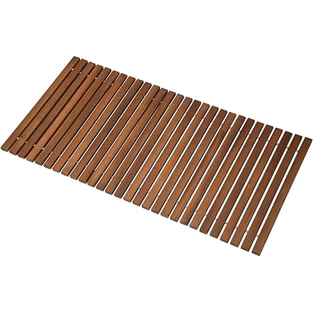 Amazon.com: Bootuu 39.5"x20"x0.55"Teak Shower and Bath String Mat, Non ...